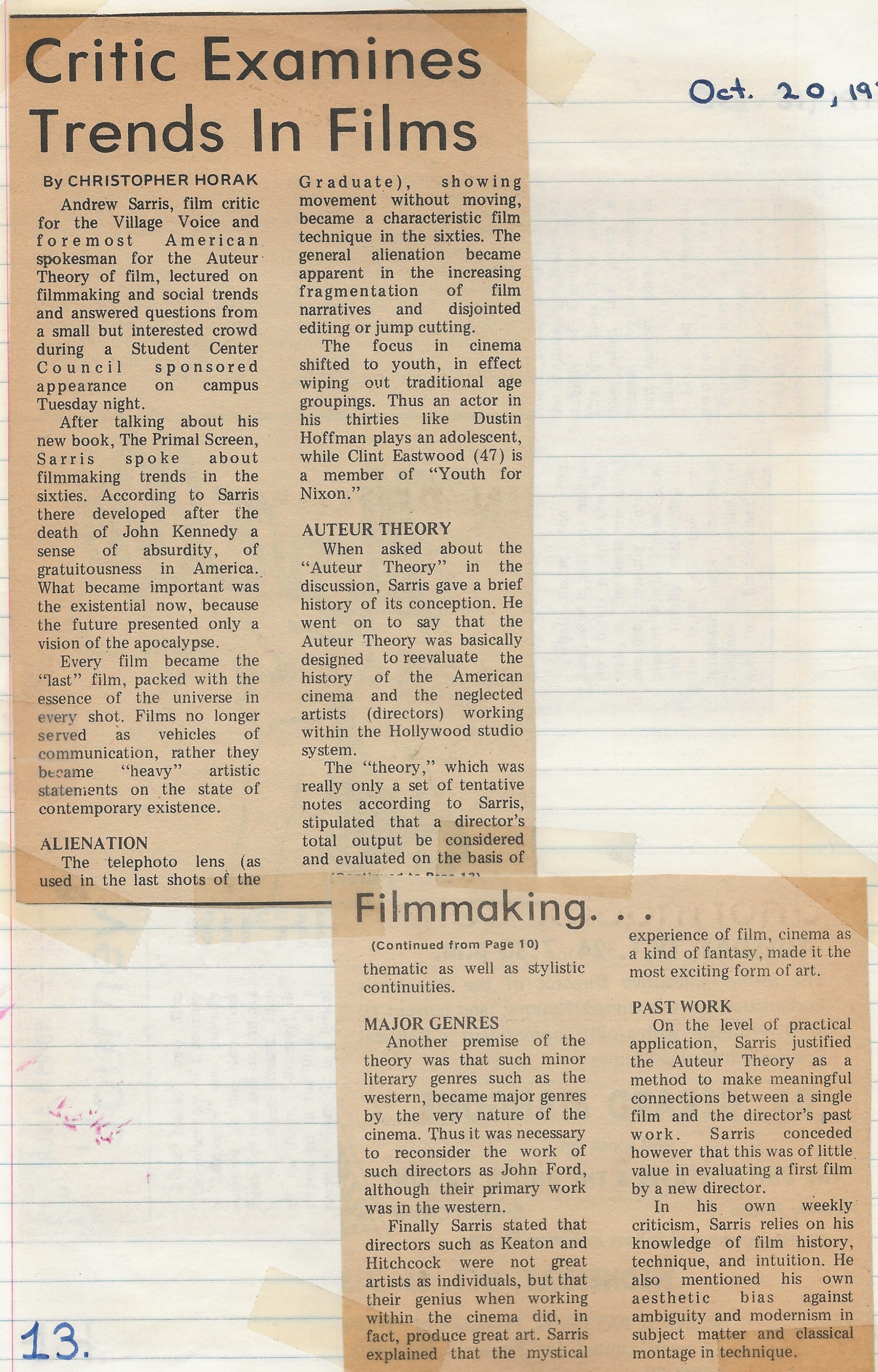 306: Andrew Sarris – Archival Spaces